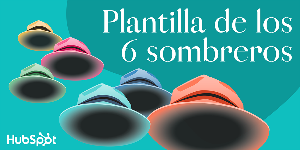 Plantilla gratis: seis sombreros para pensar Plantilla gratis: seis sombreros para pensar